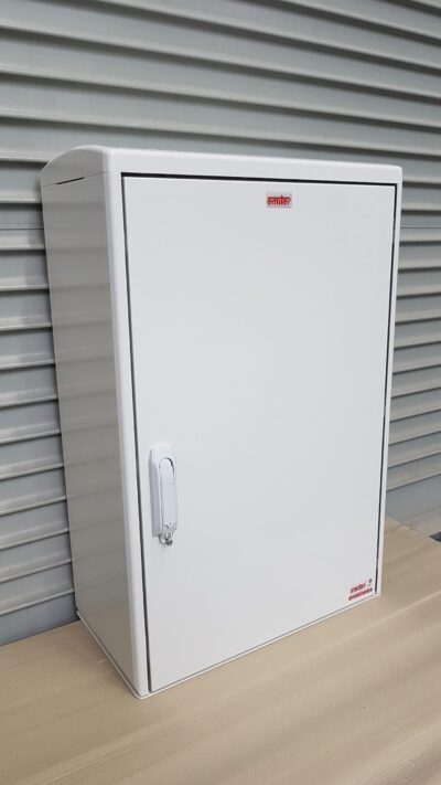 GRP Electric Meter Box W605 x H930 x D320 mm Light Grey GRP Cabinet ...