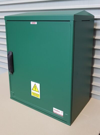 GRP Electric Meter Box W530 x H600 x D320 mm Green GRP Cabinet, New ...