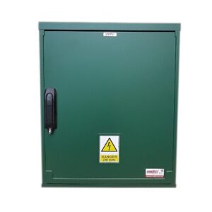 GRP Electric Meter Box W530 x H600 x D320 mm Green GRP Cabinet, New ...