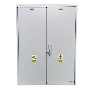 GRP Electric Meter Box W800 x H1150 x D320 mm Light Grey GRP Cabinet ...
